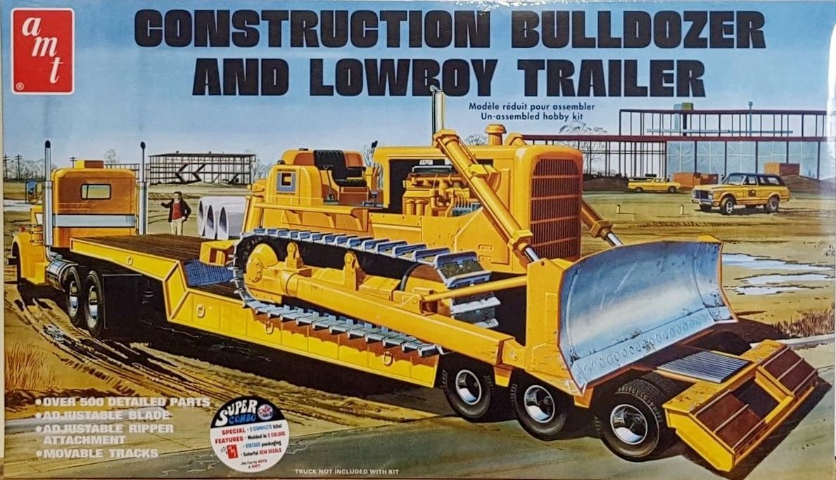 AMT Caterpillar D8H Bulldozer with Lowboy Semi Trailer - Spotlight Hobbies