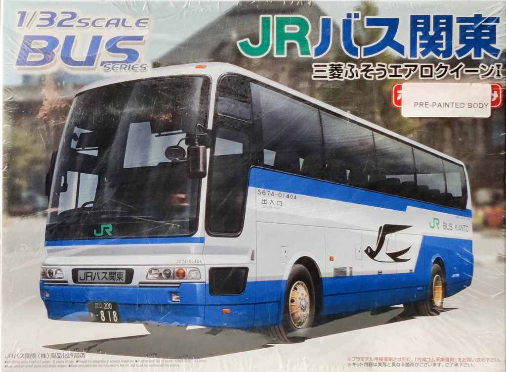 Aoshima Mitsubishi "JR Bus Kanto", Pre-Painted Body, 1/32 Scale ...