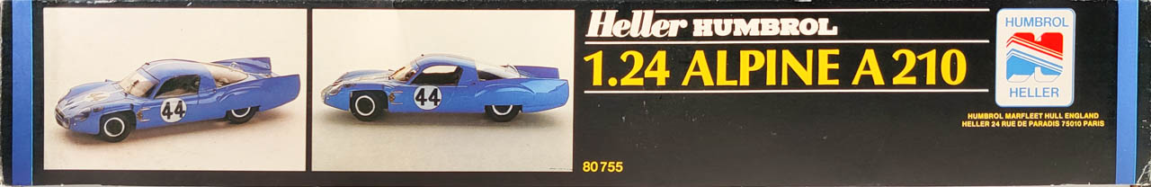 Heller Humbrol Alpine A 210 "Historic Racing Cars" - Spotlight Hobbies
