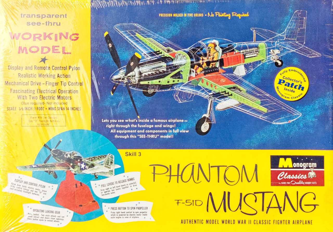 Monogram Phantom F-51D Mustang USAF Fighter Airplane - Spotlight Hobbies