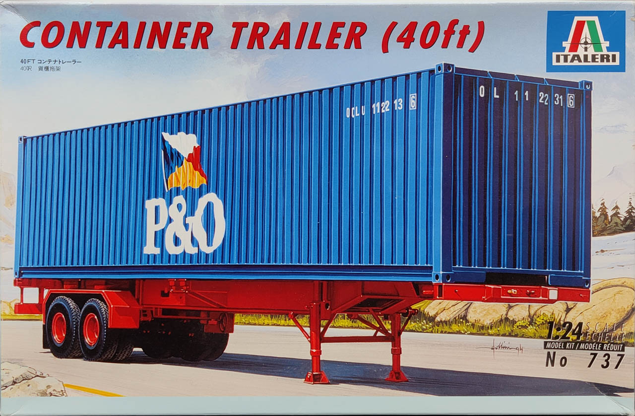 Italeri 40 Foot Container Semi Trailer - Spotlight Hobbies