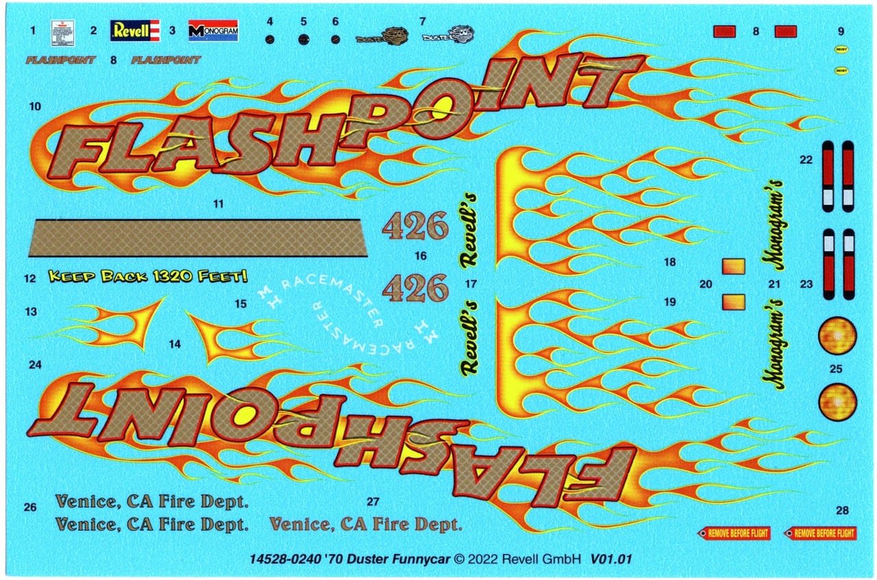 Revell (Monogram) 1970 Plymouth Duster Funny Car “Flashpoint ...