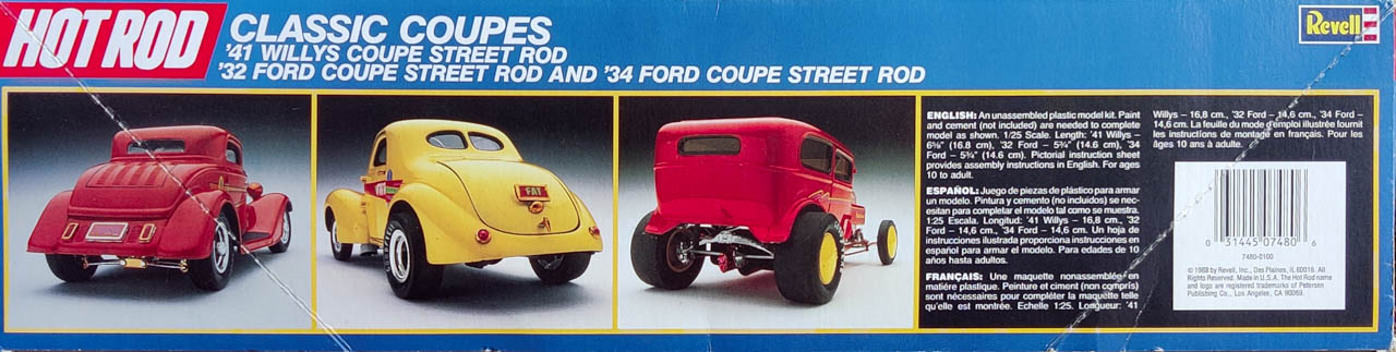 Revell "Hot Rod" "Classic Coupes" 1932 Ford Sedan, 1934 Ford Coupe ...