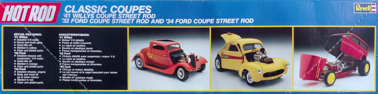 Revell "Hot Rod" "Classic Coupes" 1932 Ford Sedan, 1934 Ford Coupe ...