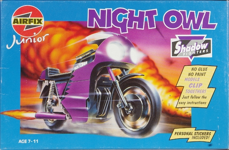 Airfix Junior Night Owl Shadow Fighters, Snap Together - Spotlight Hobbies