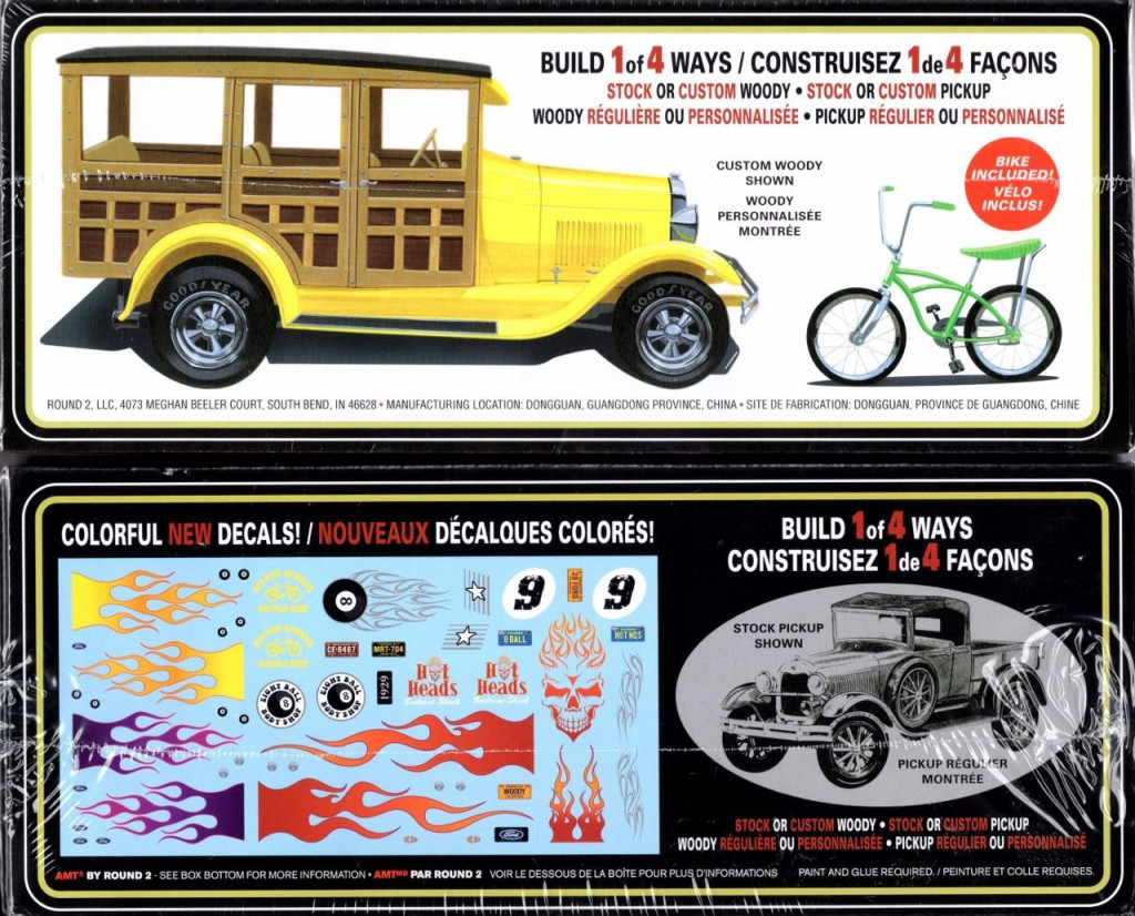 AMT 1929 Ford Model "A" Woody Station Wagon or Roadster Pickup Truck ...