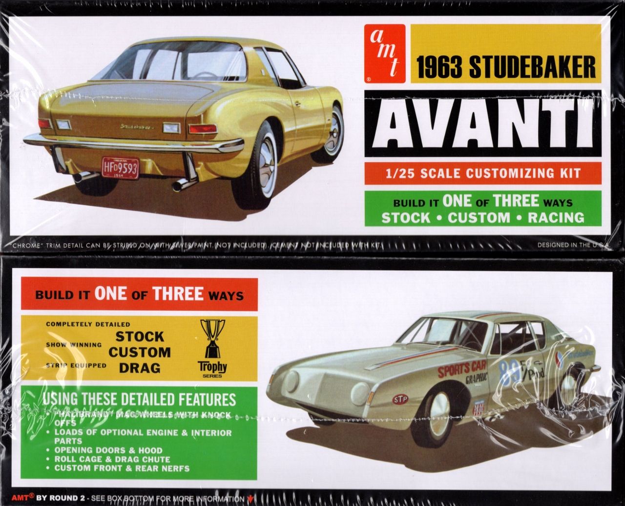AMT 1963 Studebaker Avanti - Stock, Custom or Drag - Spotlight Hobbies