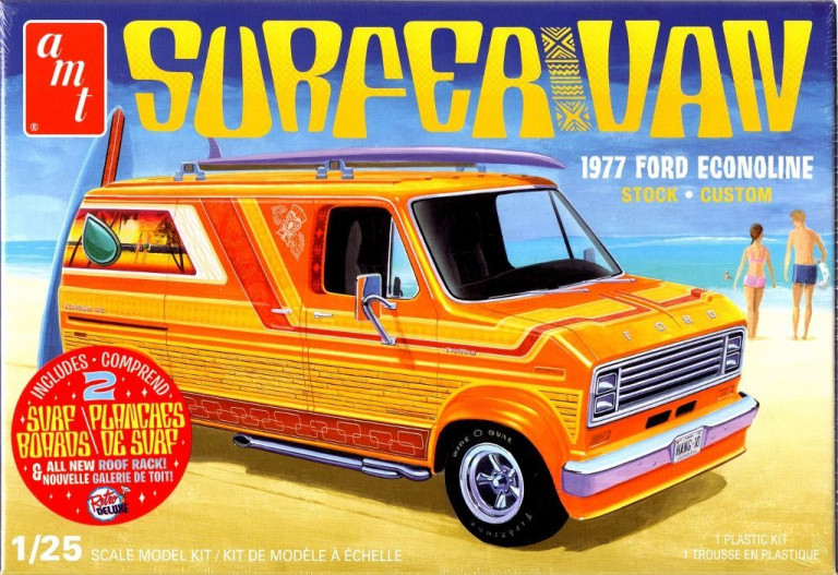 AMT 1977 Ford Van, Stock Econoline or Custom "Surfer Van" - Spotlight ...