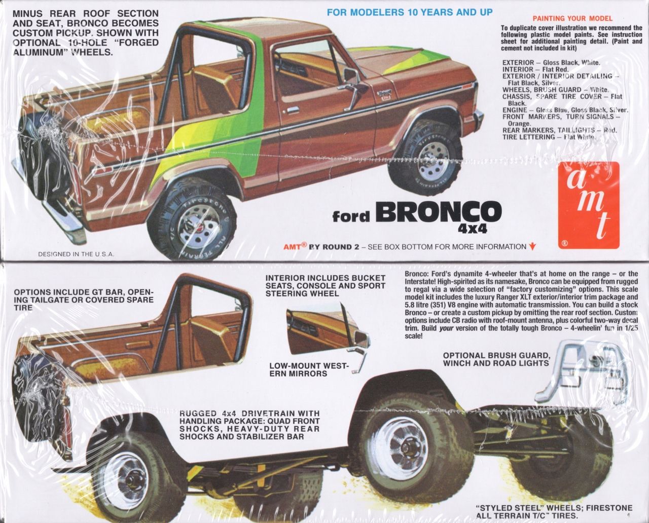 AMT 1978 Ford Bronco Ranger XLT "Wild Hoss" with Removable Top - Spotlight Hobbies