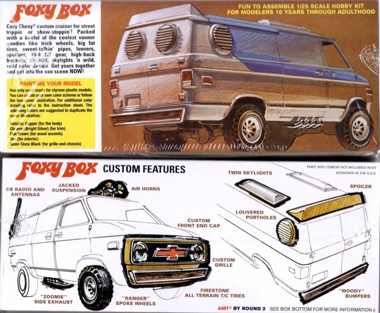 AMT "Foxy Box" 1975/1976 Chevy Custom Van - Spotlight Hobbies