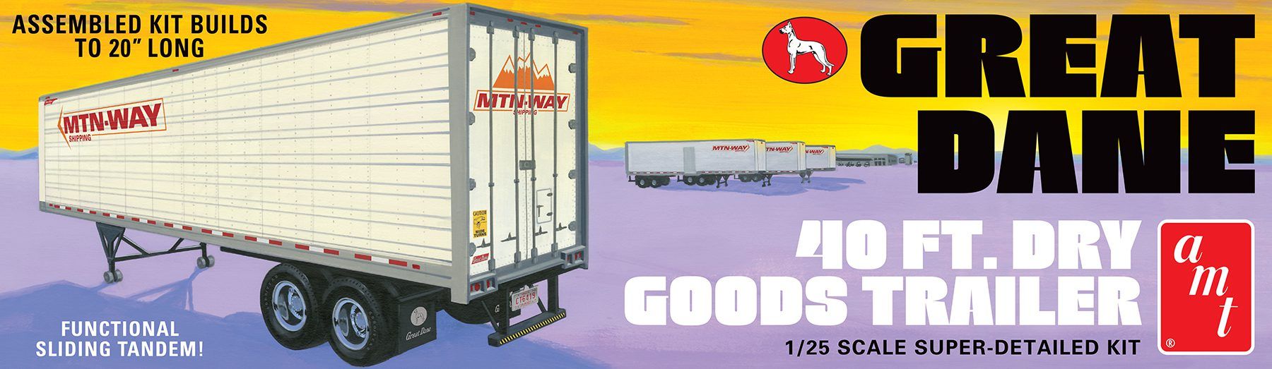 AMT "Great Dane" 40 Ft. Dry Good Semi-Trailer - Spotlight Hobbies