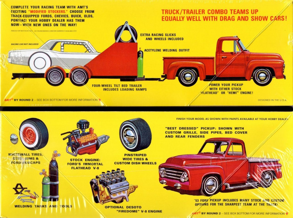 AMT "Modified Stocker" Series 1953 Ford F-100 Pickup Truck Hauler ...