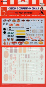 AMT "Rat Rod" Graphics Custom & Competition Decals Pack - Spotlight Hobbies
