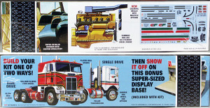 AMT White Freightliner SD Single-Drive or DD Dual-Drive Cabover Tractor ...