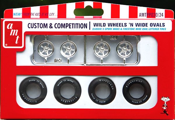 AMT "Wild Wheels 'N Wide Ovals" 5-Spoke Mags and Firestone Wide Oval ...