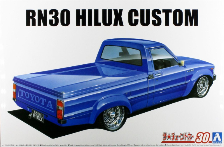 Aoshima 1978-83 Toyota Hilux RN30 Custom Short Bed Pickup Truck ...