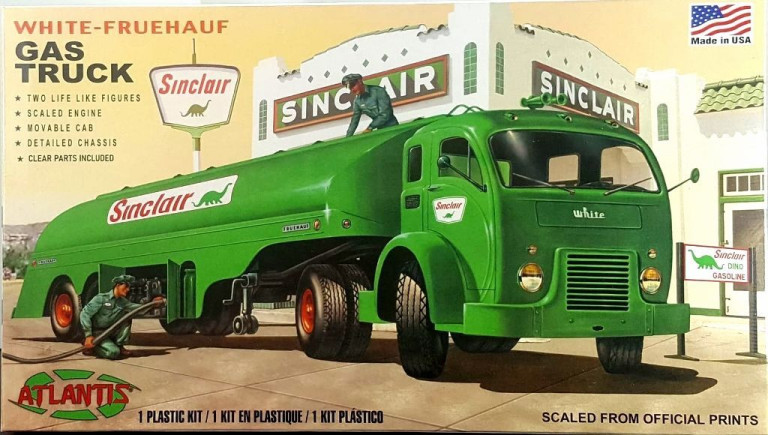 Atlantis (Revell) White 1000 COE Tractor Truck and Fruehauf Sinclair ...