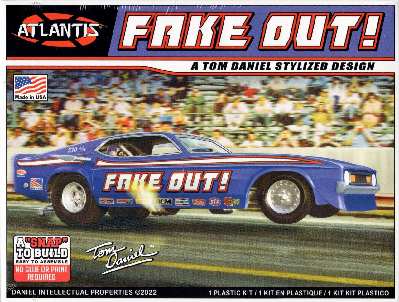 Atlantis (Monogram) Tom Daniel "Fake Out!" Ford Mustang Funny Car, Snap ...