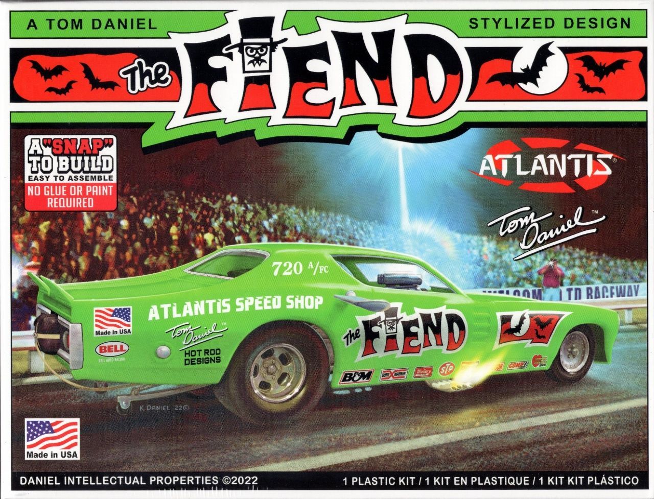 Atlantis (Monogram) Tom Daniel "The Fiend" Dodge Charger Funny Car ...