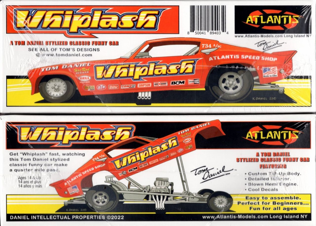 Atlantis (Monogram) Tom Daniel "Whiplash" Chevy Camaro Funny Car, Snap ...