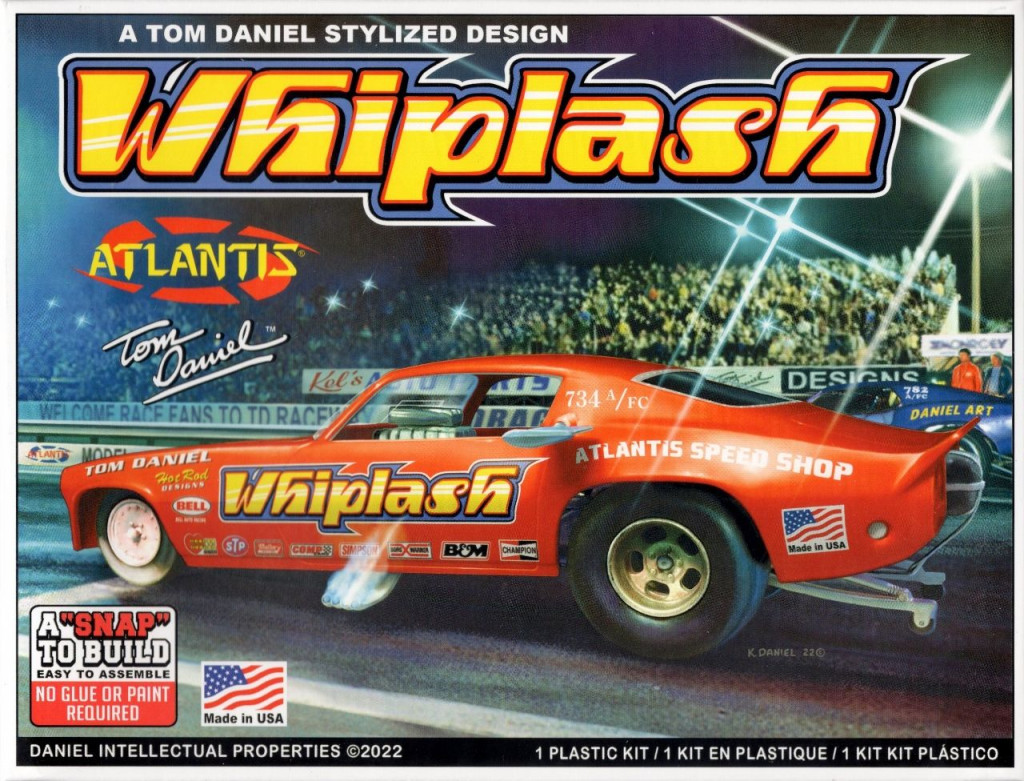 Atlantis (Monogram) Tom Daniel "Whiplash" Chevy Camaro Funny Car, Snap ...