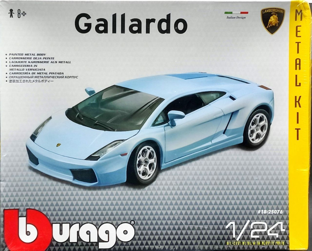Bburago Lamborghini Gallardo, Pre-Painted Metal Body - Spotlight Hobbies