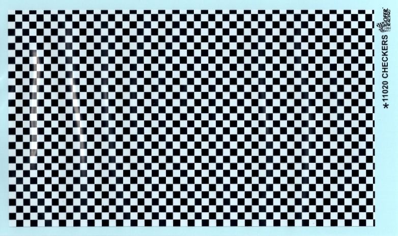 Gofer Racing Checkers Decal Sheet - Spotlight Hobbies