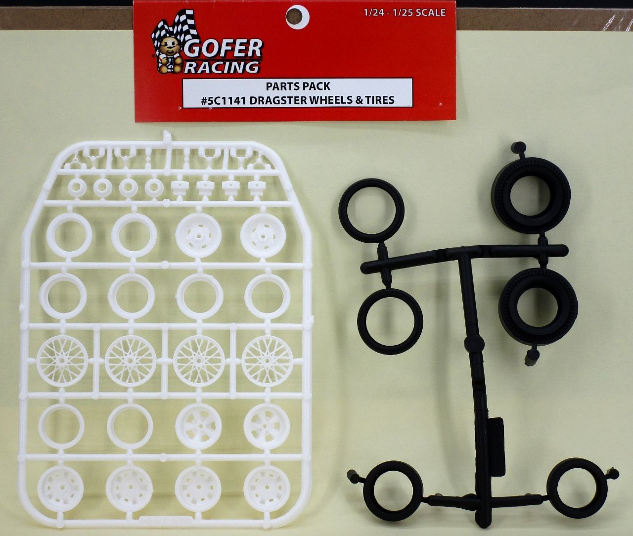 Gofer Racing (Revell) Dragster Wheels And Tires Parts Pack - Spotlight ...