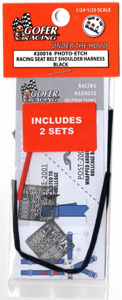 Gofer Racing Photo-etched Racing Seat Belt Shoulder Harness, 2 Sets ...