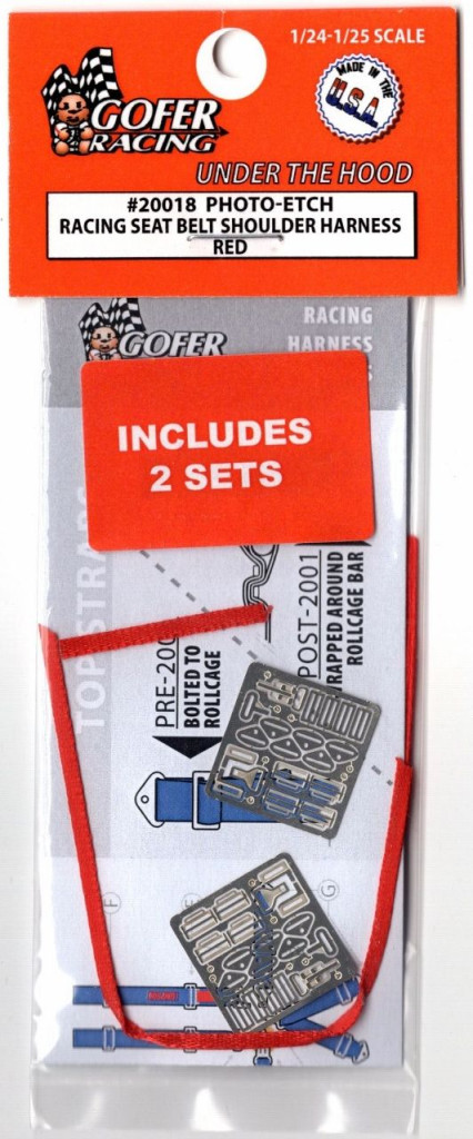 Gofer Racing Photo-etched Racing Seat Belt Shoulder Harness, 2 Sets ...