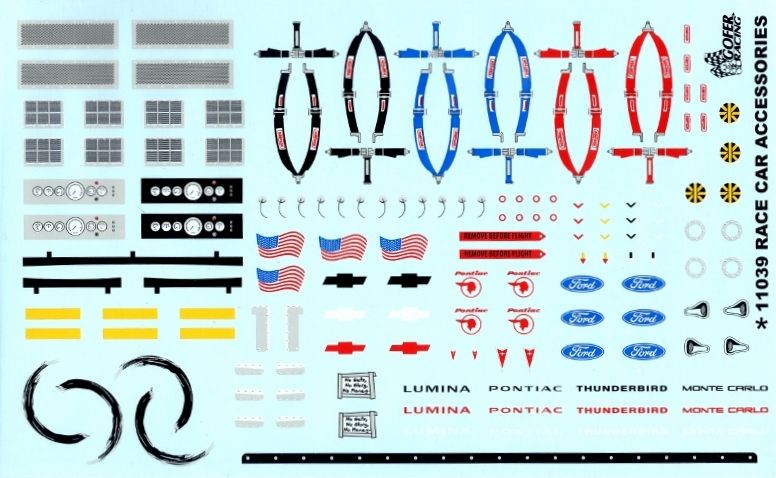 Gofer Racing Race Car Accessories Decal Sheet - Spotlight Hobbies