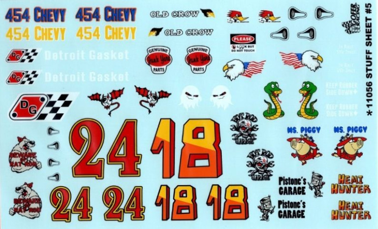 Gofer Racing Stuff #5 Decal Sheet - Spotlight Hobbies