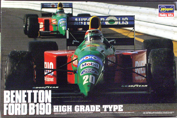 Hasegawa Benetton Ford B190 Formula 1, 1/24 scale - Spotlight Hobbies
