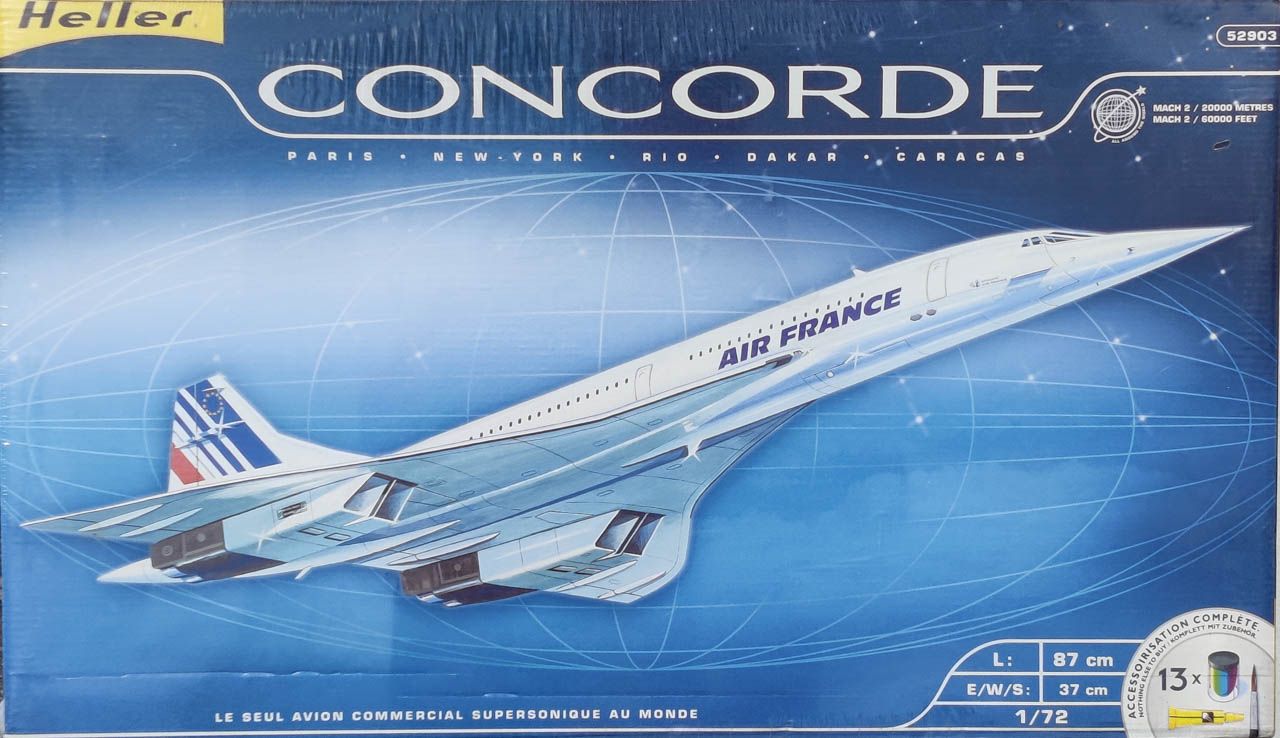 Heller Concorde Jet, 1/72 Scale - Spotlight Hobbies