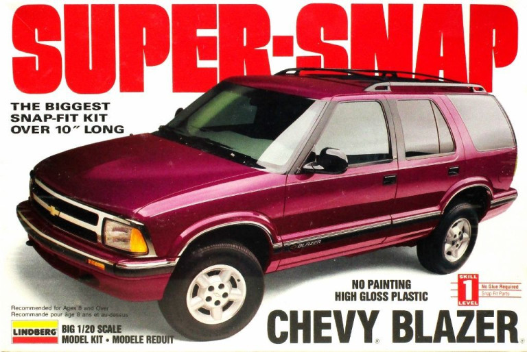 Lindberg 1995 Chevy S-10 Blazer, "Super Snap", 1/20th Scale - Spotlight ...