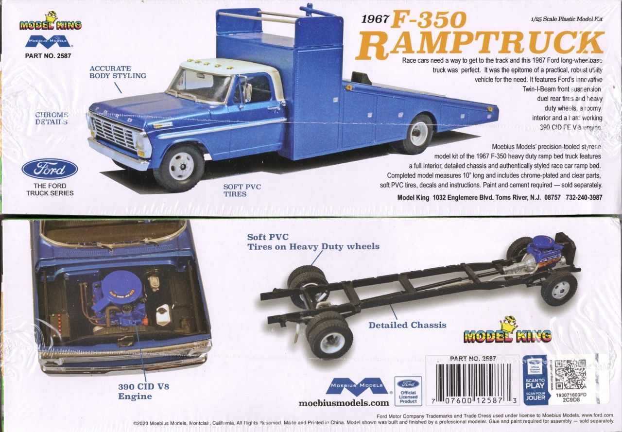 Moebius 1967 Ford F-350 Ramp Truck - Spotlight Hobbies