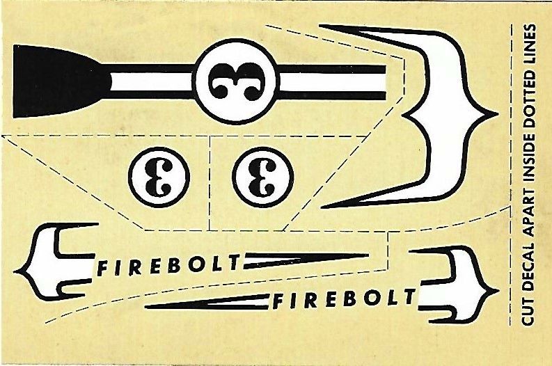Monogram "Firebolt" Jet Powered Salt Flats-Type Dragster Decals, 4.25 x 2.5 inches - Spotlight ...