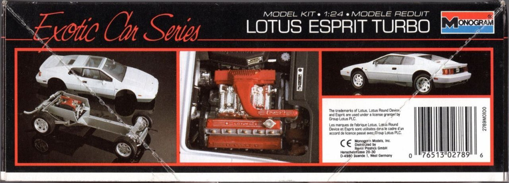 Monogram Lotus Esprit Turbo - Spotlight Hobbies