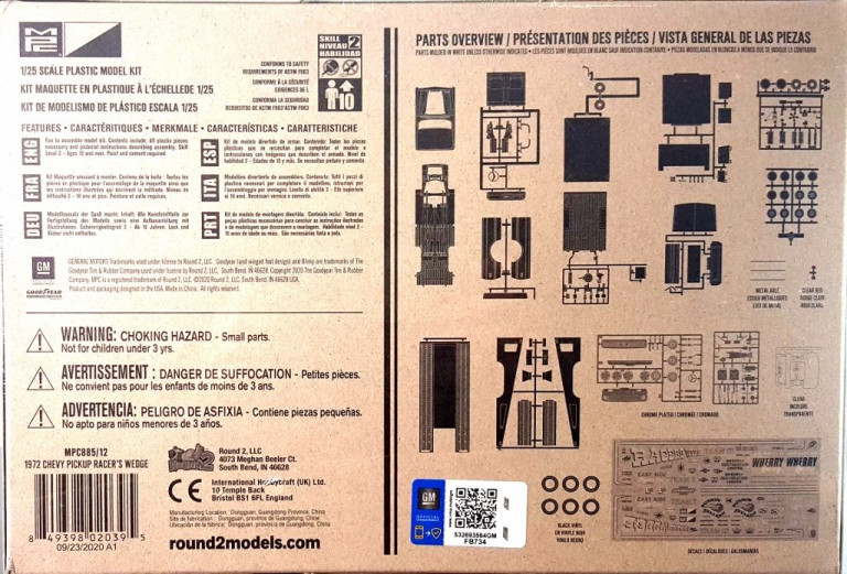 MPC 1972 Chevy Pickup Truck with Racer's Wedge - Spotlight Hobbies