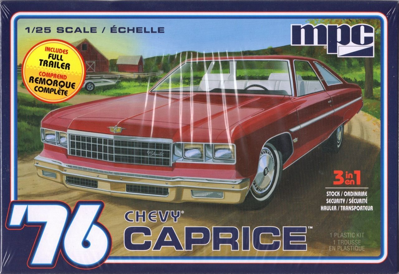 MPC 1976 Chevy Caprice with Trailer - Spotlight Hobbies