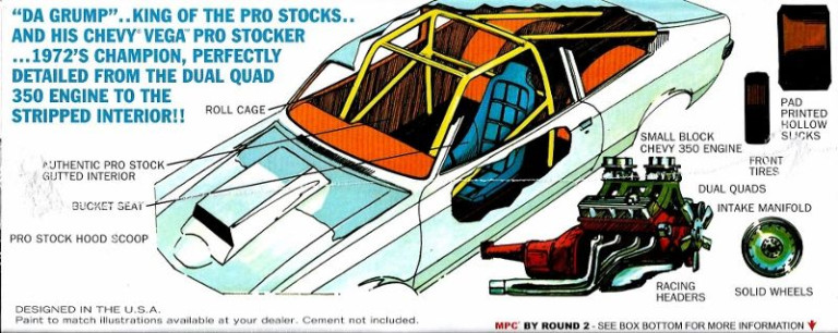 MPC Bill "Grumpy" Jenkins' 1972 Chevy Vega Pro Stocker - Spotlight Hobbies