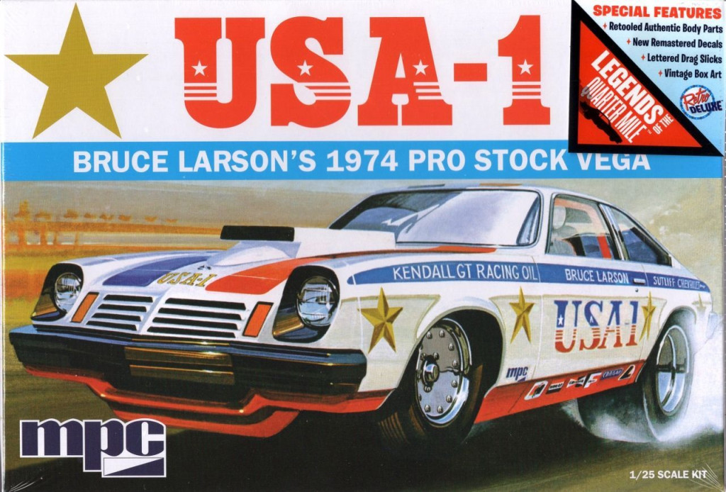 MPC Bruce Larson "USA-1" 1974 Chevy Vega Pro Stock - Spotlight Hobbies