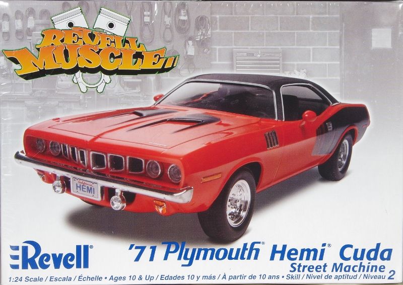 Revell/Monogram 1971 Plymouth Hemi Cuda Hardtop Street Machine ...