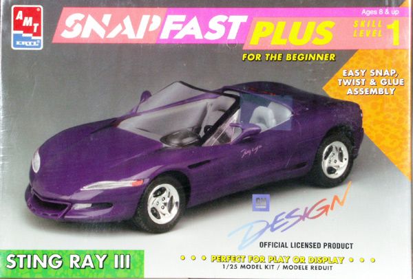 AMT "Sting Ray III" Corvette Concept Car, SnapFast Plus - Spotlight Hobbies