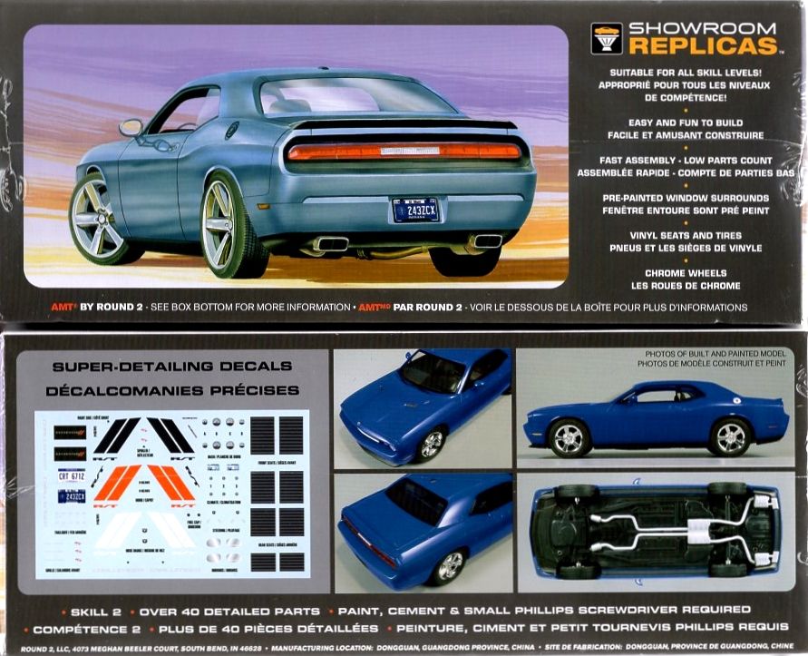 AMT 2009 Dodge Challenger R/T "Showroom Replicas" Curbside Model ...