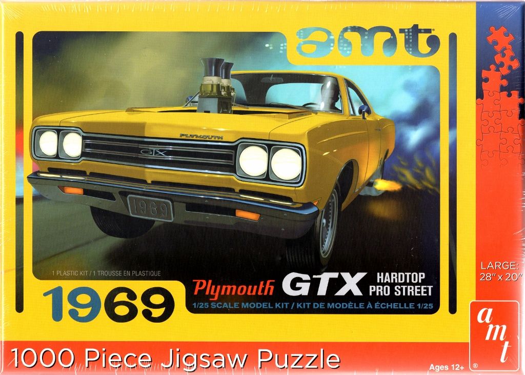 AMT 1969 Plymouth GTX Hardtop Pro Street 1000 pc. Puzzle - Spotlight ...