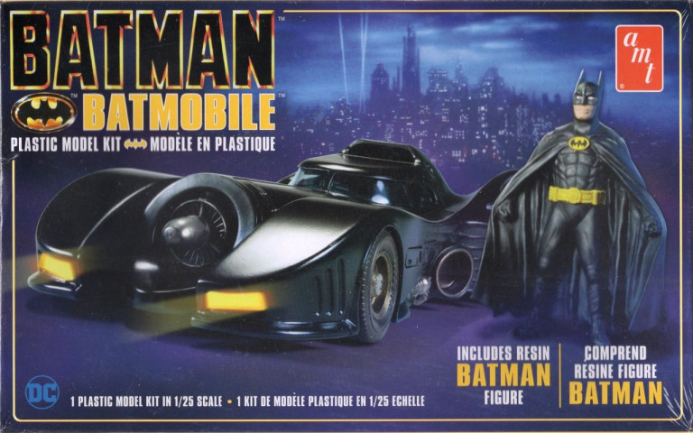 AMT Batman "Batmobile" with Jet Turbine Engine and Resin Batman Figure ...
