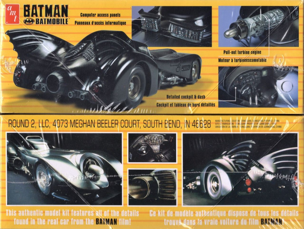 AMT Batman "Batmobile" with Jet Turbine Engine and Resin Batman Figure ...