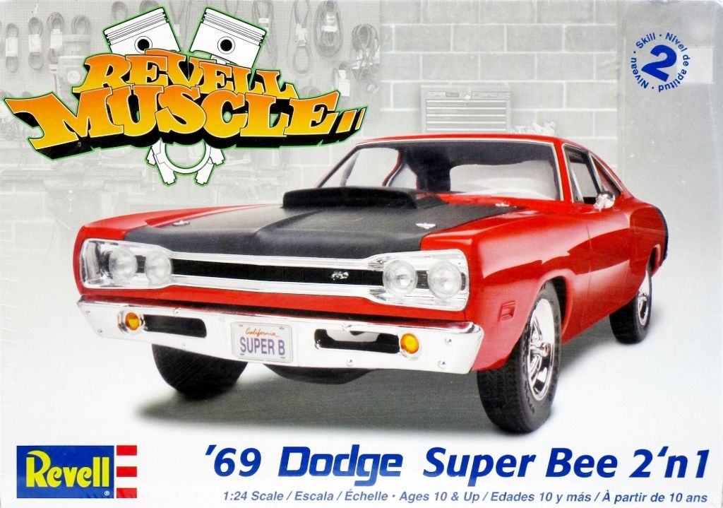 Revell (Monogram) 1969 Dodge Coronet Super Bee 440-6 Pack, Stock or ...