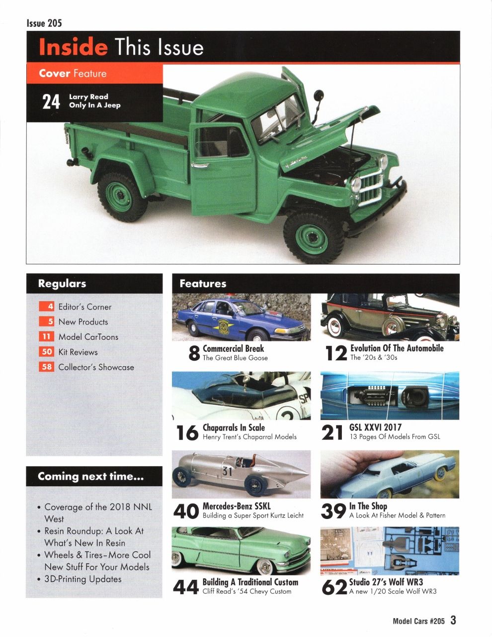 Model Cars Magazine, Back Issue #205 - Spotlight Hobbies